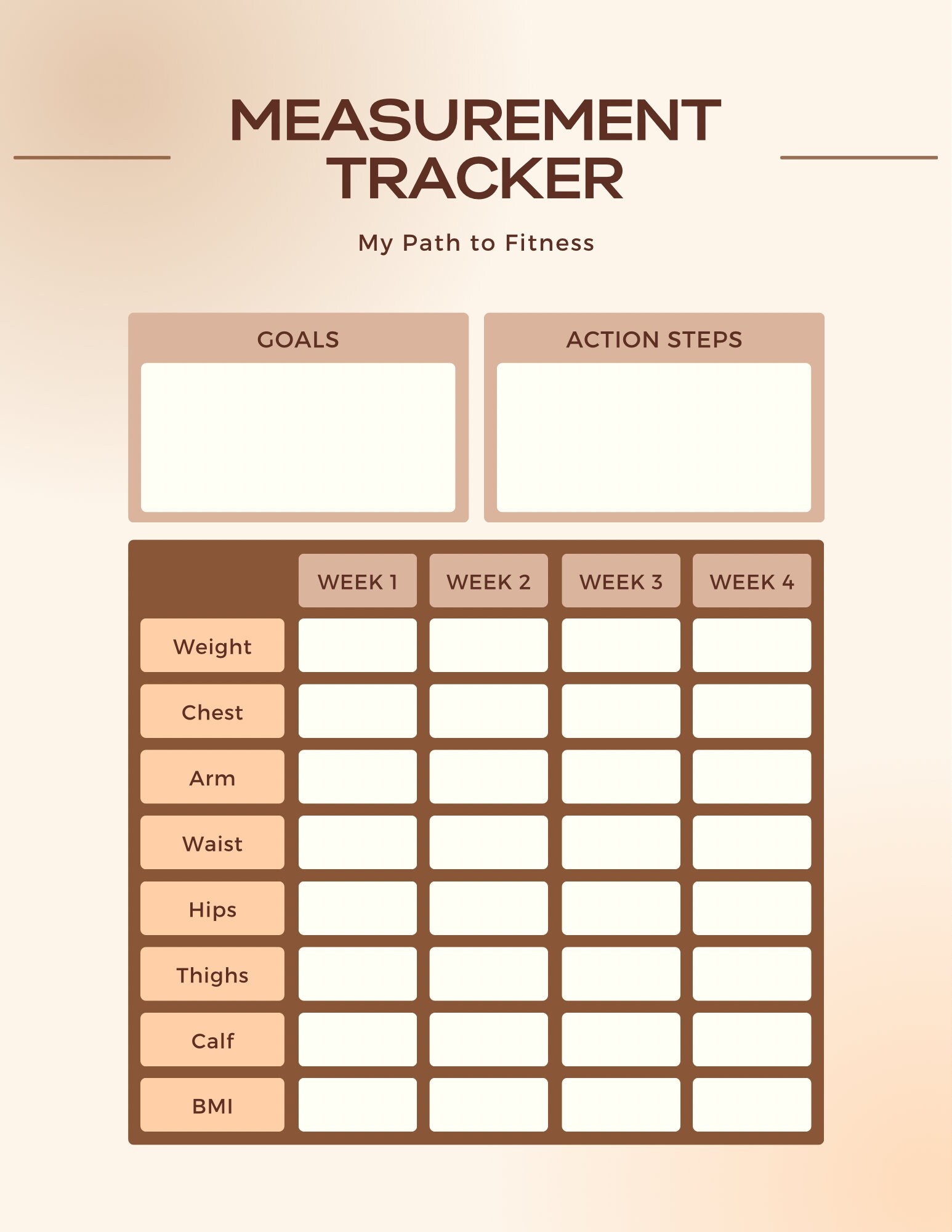 Ultimate Fitness Goals Planner Printable 5-page PDF Download - Etsy