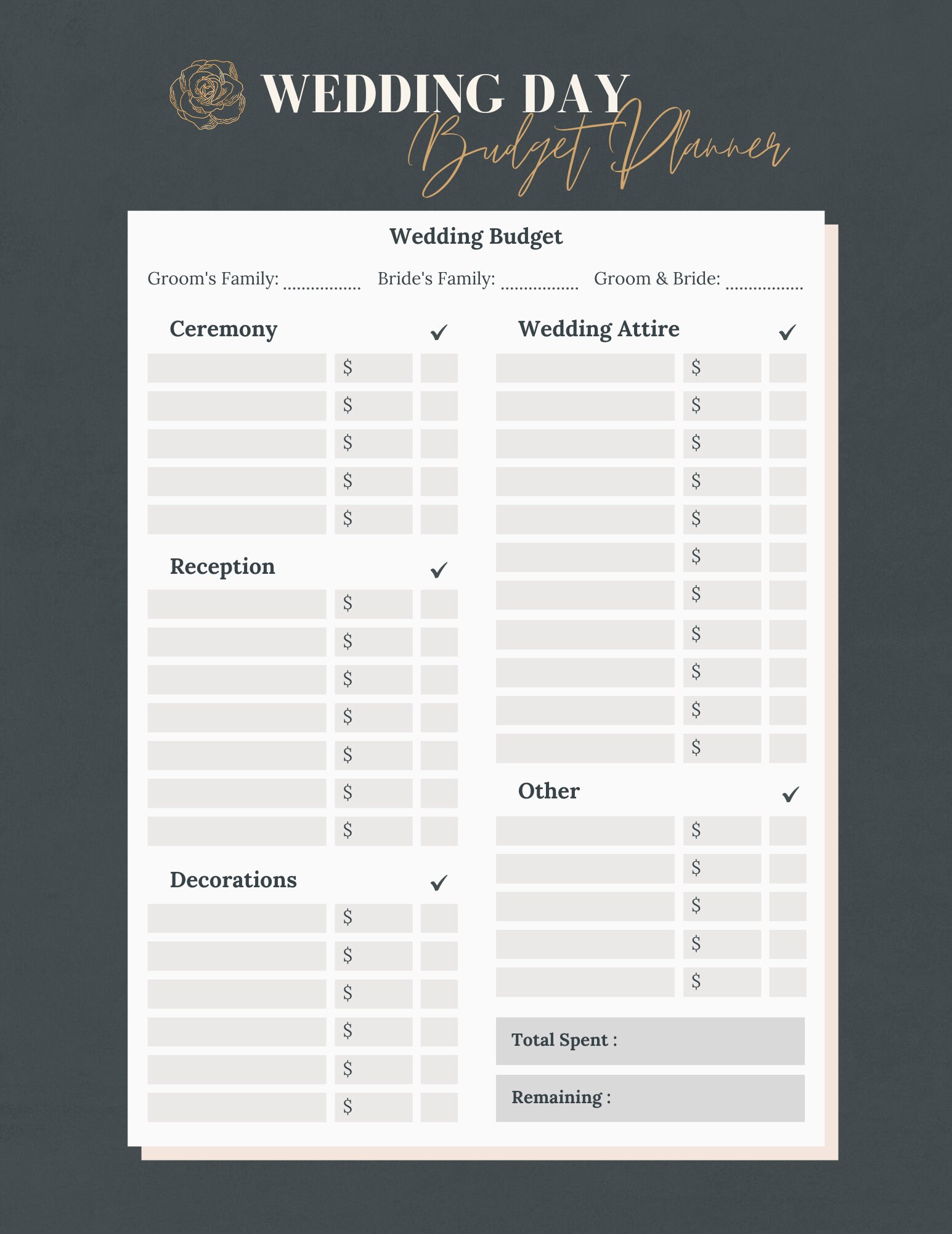 Ultimate Wedding Planner Bundle: Venue Comparison, Budgeting, Checklist ...