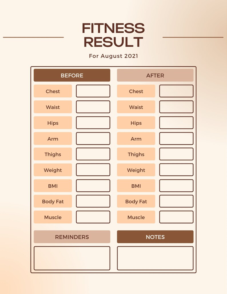 Ultimate Fitness Goals Planner Printable 5-page PDF Download - Etsy
