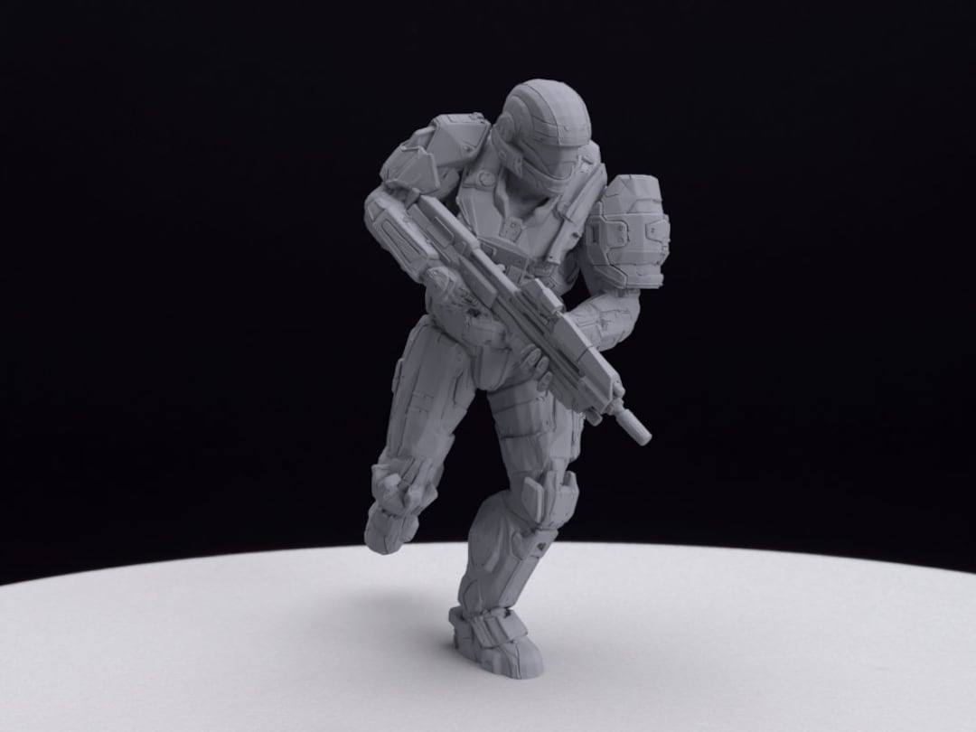 Halo Custom Spartan Type 8 reach Miniature Thestlsmith 3D Printed With ...