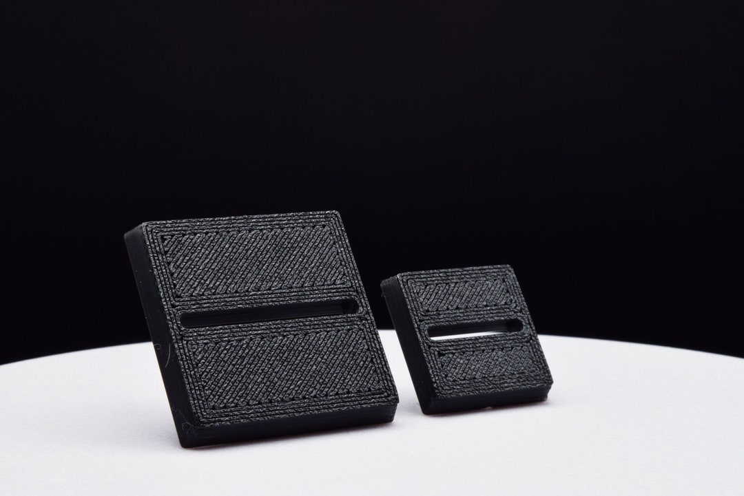 Slotted Square Bases for Miniatures (parallel) - 20mm 25mm 30mm - 3D Printed With High Quality ...