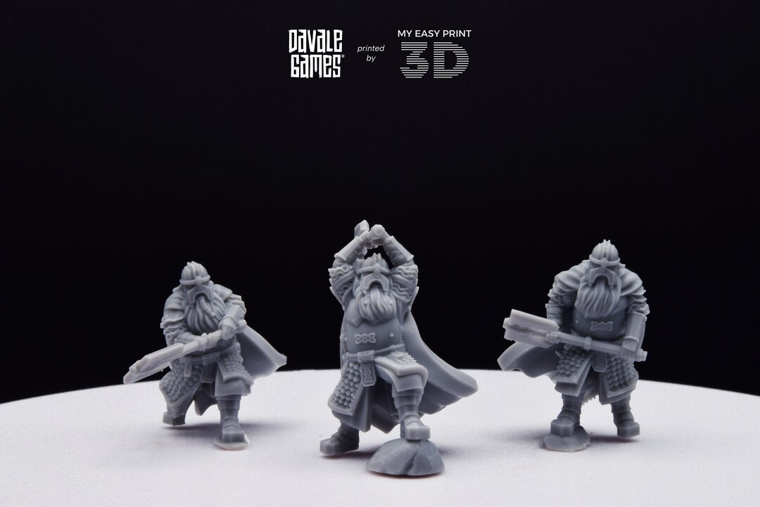 Kalak Dwarf King Guard Davale Games 3D Printed With High Quality Resin ...
