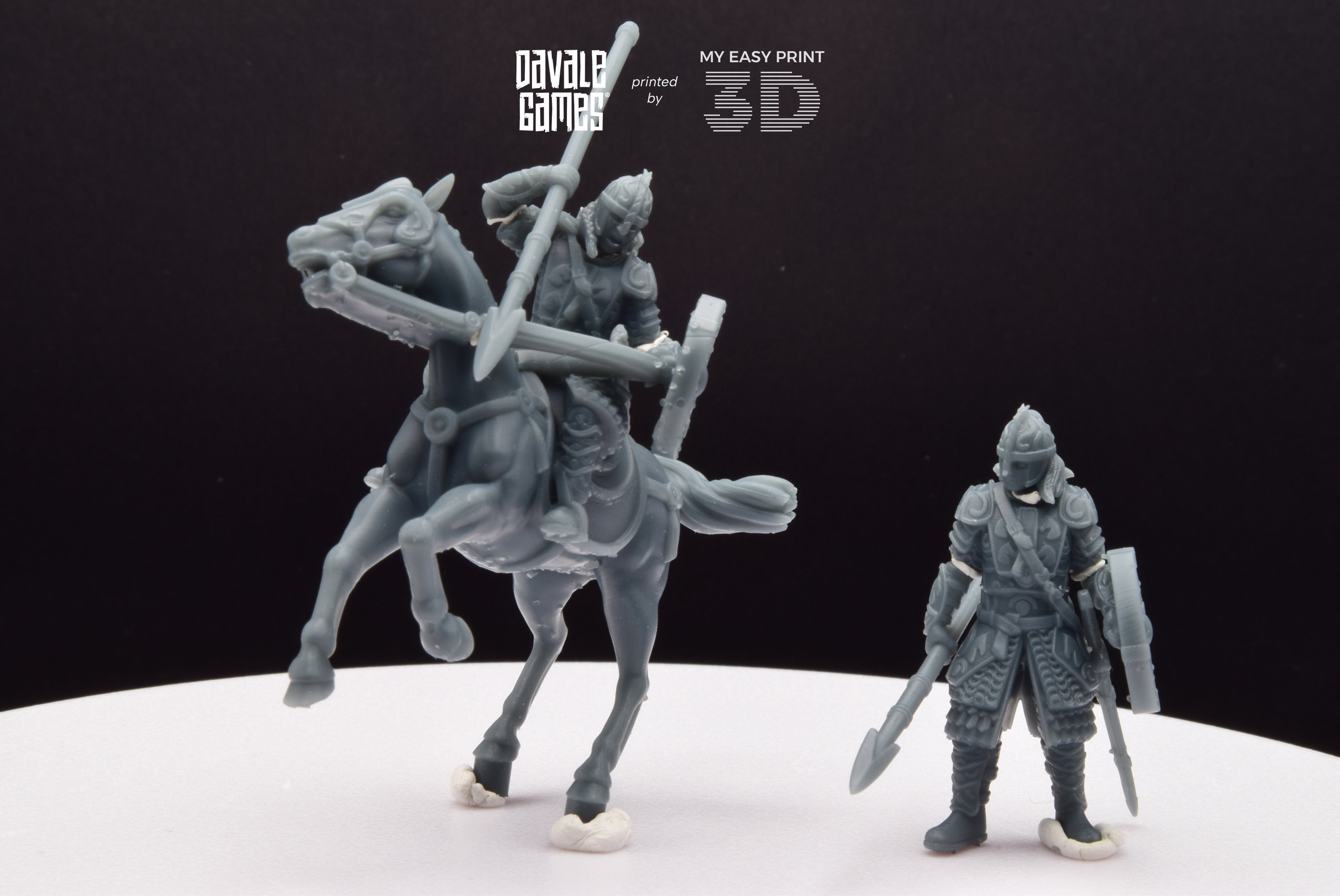 West Humans Prince Foot and Mounted Davale Games 3D Printed With High ...