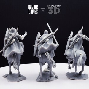 Bloody High Elf Knight crests Included Mounted Davale Games 3D Printed ...