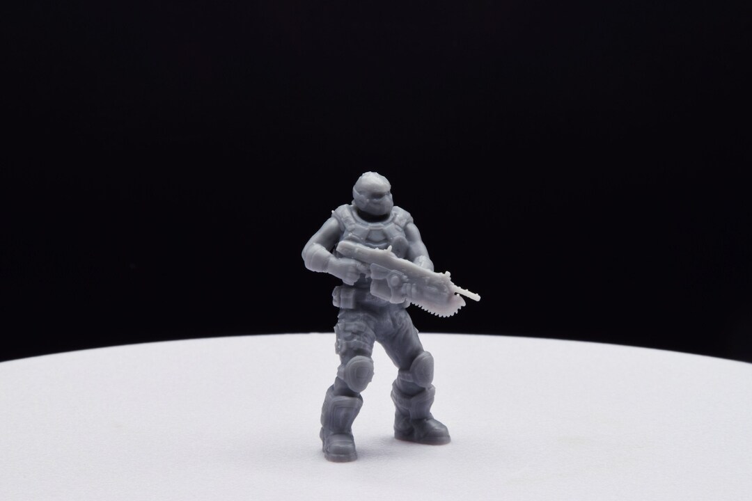 Gears of War COG Soldier Summer Male Old Miniature Thestlsmith 3D ...