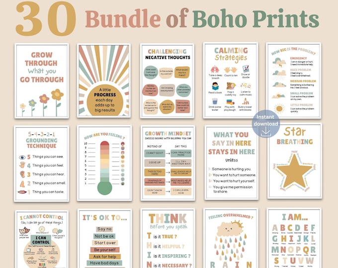 Counselor Decor Set Classroom Decor Counseling Office Decor School ...