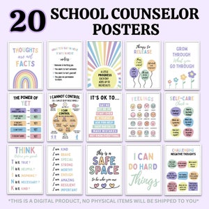 20 School Counselor Office Decoration, School Counselor Boho Sign ...