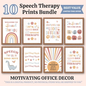 10 Speech Therapy Room Decor, Speech Therapy Poster, Speech Sign ...