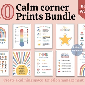 10 Calming Corner Posters Calm Down Corner Poster Printable - Etsy ...