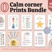 10 Calm Down Corner Posters Sign Kit Calming Decor Print Counselor ...