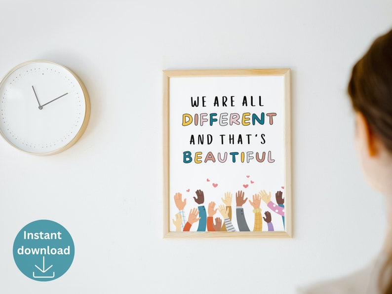 Inclusive Poster Diversity Poster School Counselor Office Decor ...