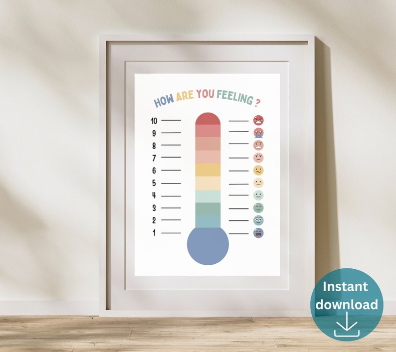 10 Calm Down Corner Posters Sign Kit Calming Decor Print Counselor ...