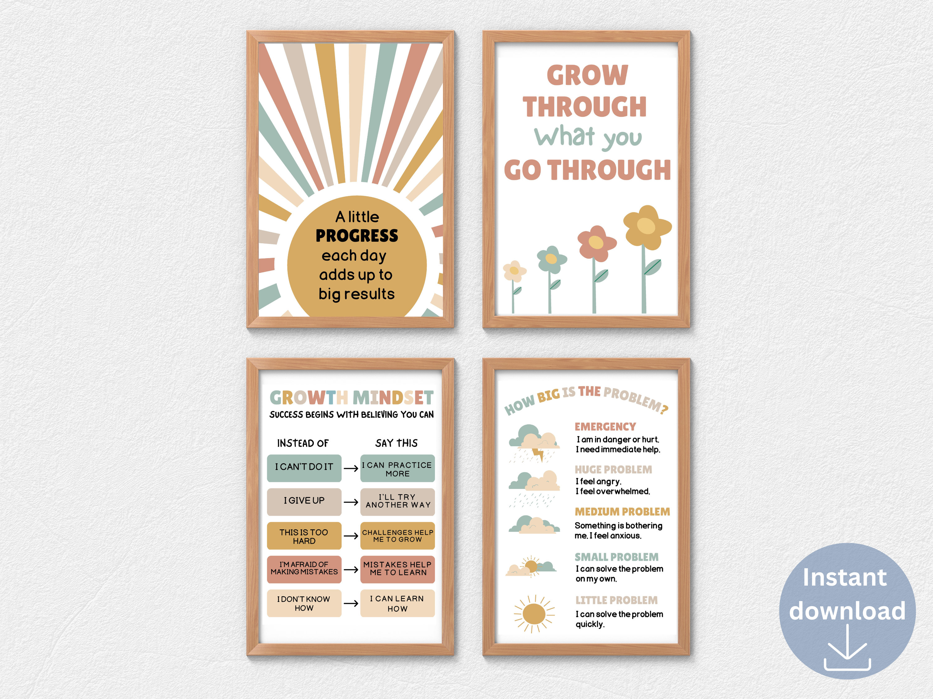 30 Coping Skills Posters for Toddler: Empower Emotions, Feelings, and ...