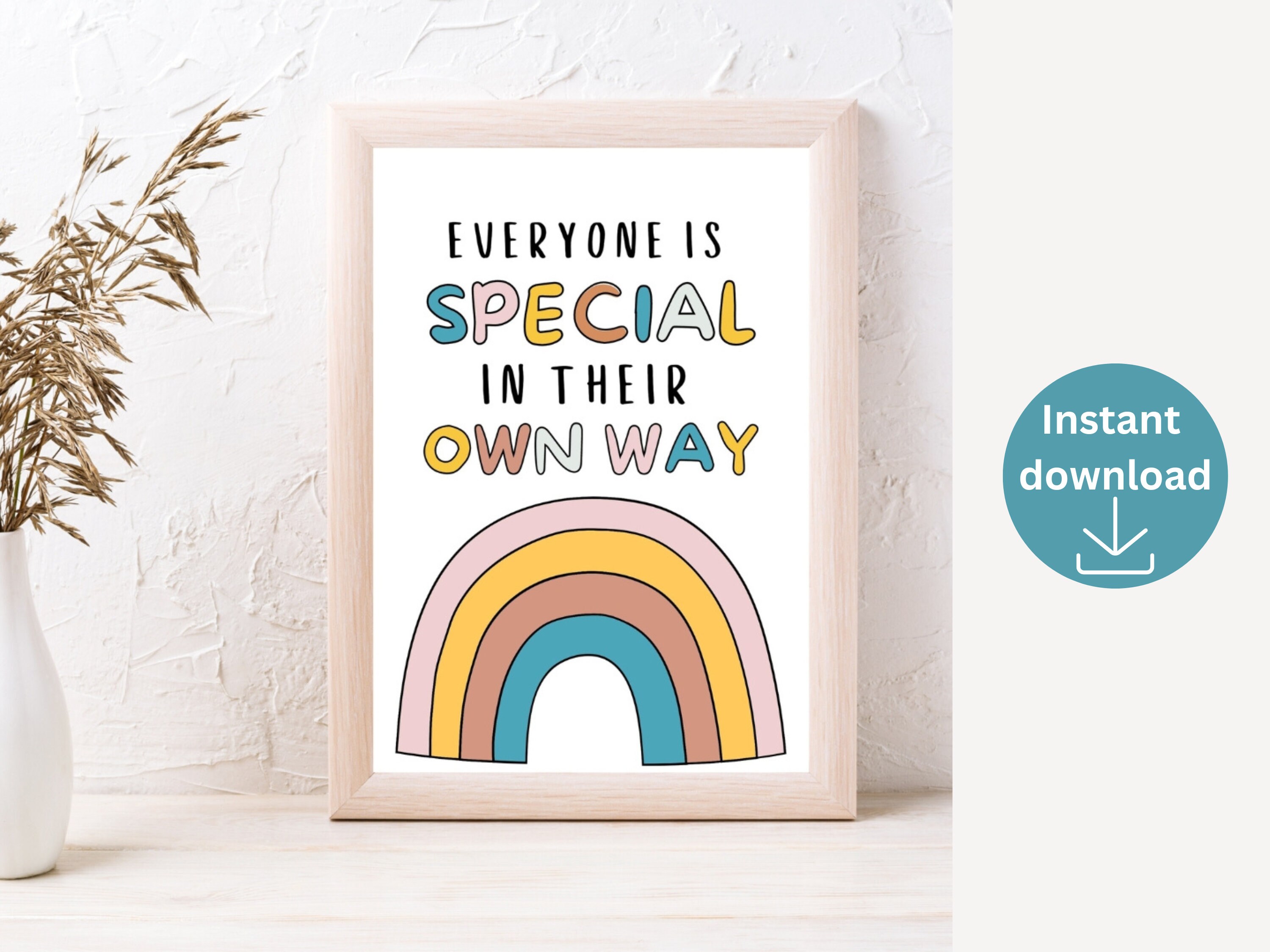 12 Inclusion Posters, Inclusive Classroom Decor Poster, Safe Space Sign ...