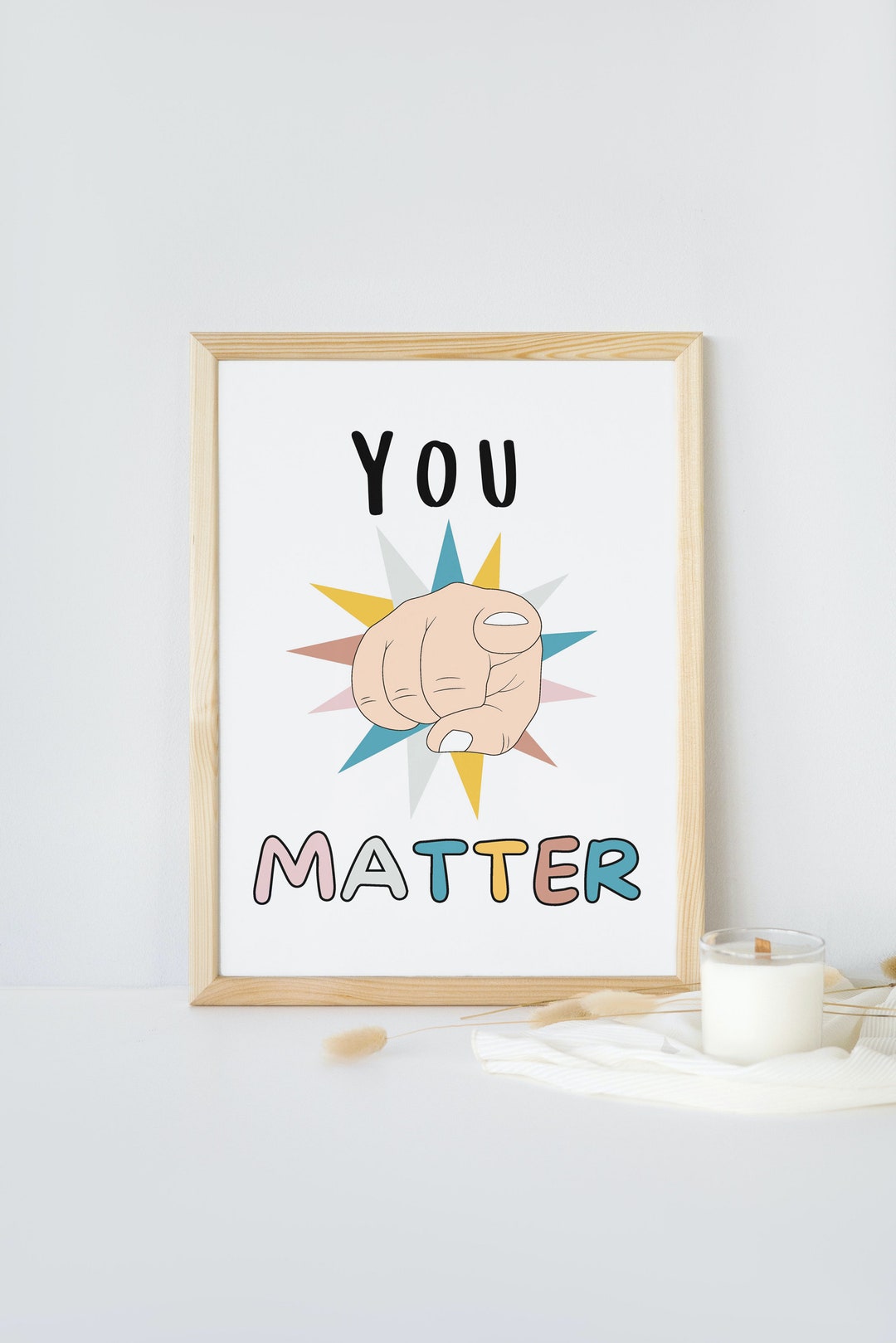 You Matter Print Classroom Decor Growth Mindset School Counselor Office ...