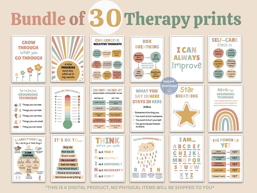 30 Boho School Counselor Office Decor, Counseling Office Decor Poster ...