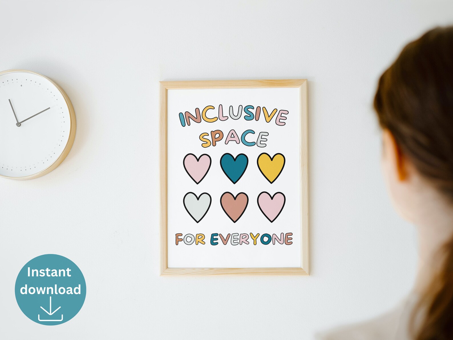 Inclusion Poster, Inclusive Classroom Decor Poster, Safe Space Sign ...