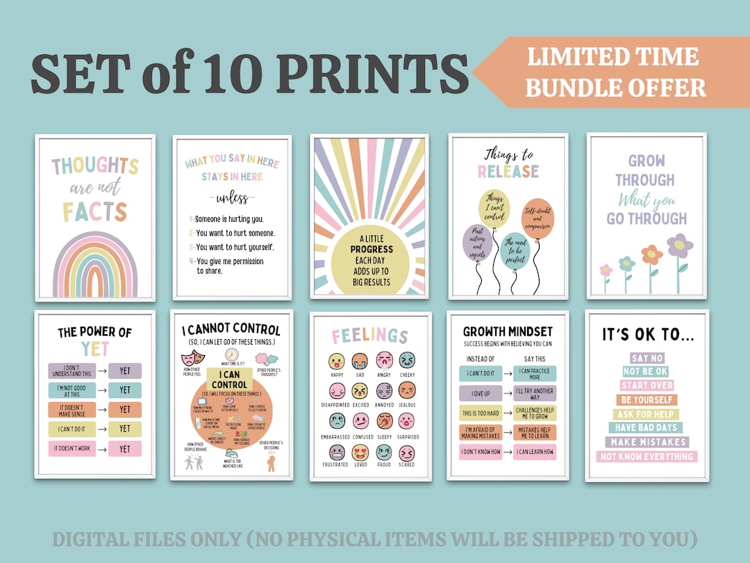 10 School Counseling Posters Signs Guidance Counselor Posters Counselor ...