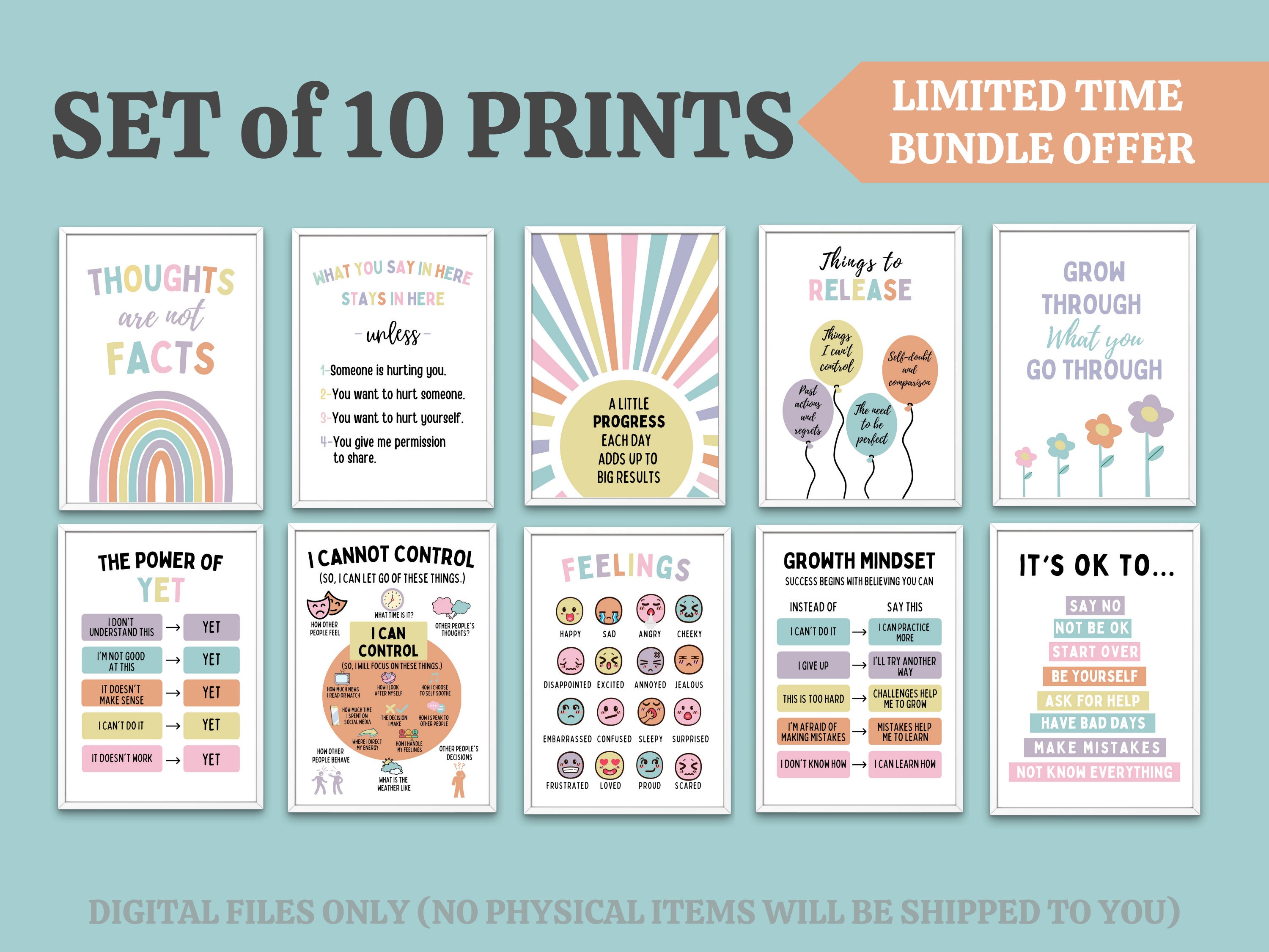 10 School Counseling Posters Signs Guidance Counselor Posters Counselor ...