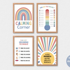 10 Calming Corner Posters, Calm Down Corner Poster Printable, Calm ...