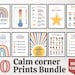 10 Calm Down Corner Posters Sign Kit Calming Decor Print Counselor ...