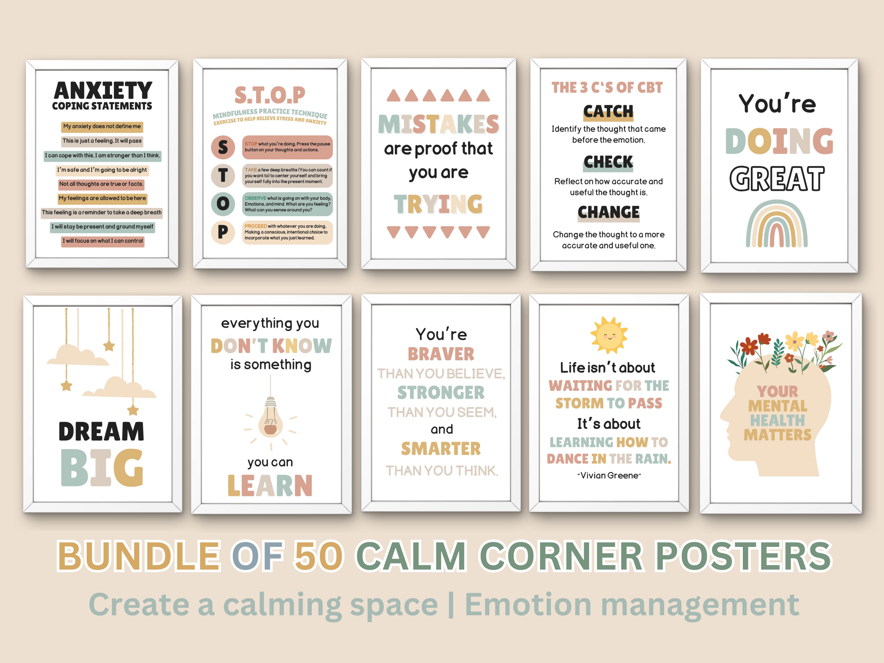 50 Boho School Counselor Office Decor School Counseling - Etsy