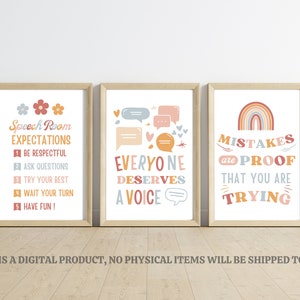 10 Speech Therapy Room Decor, Speech Therapy Poster, Speech Sign ...
