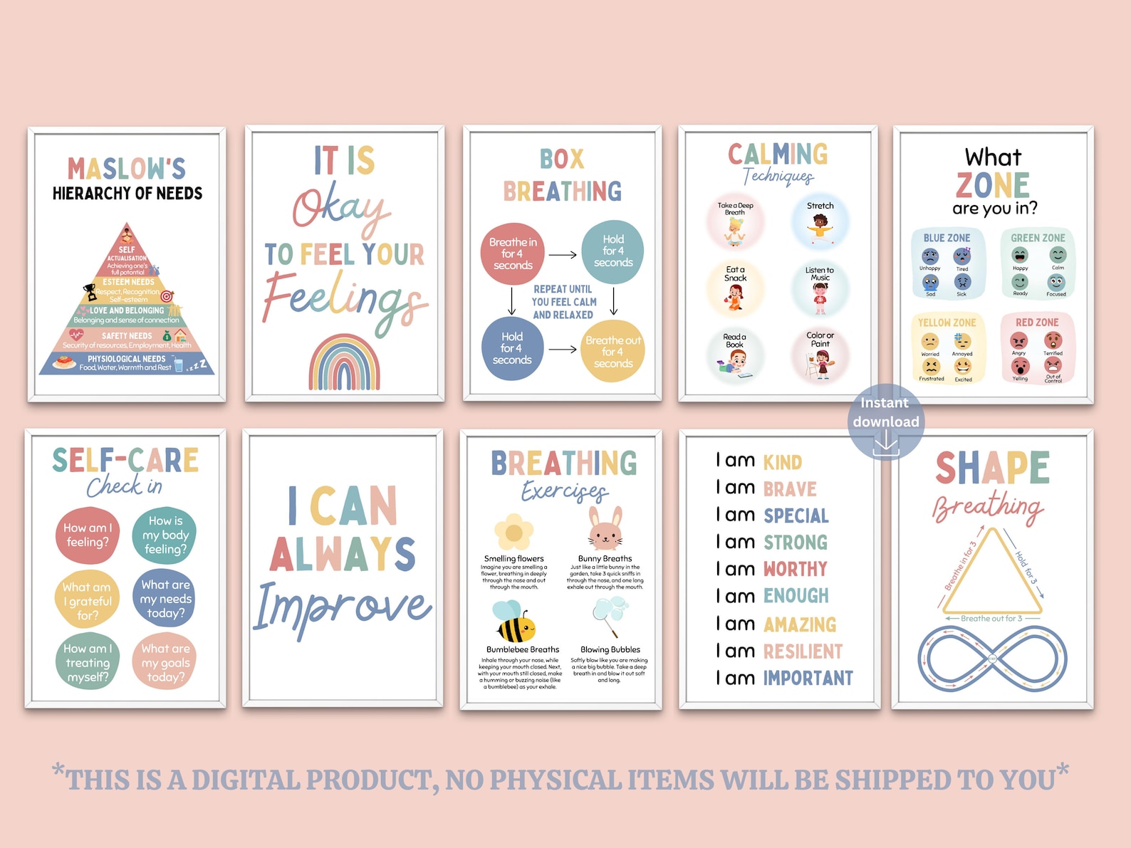 30 School Counseling Posters, School Counselor Office Decor ...