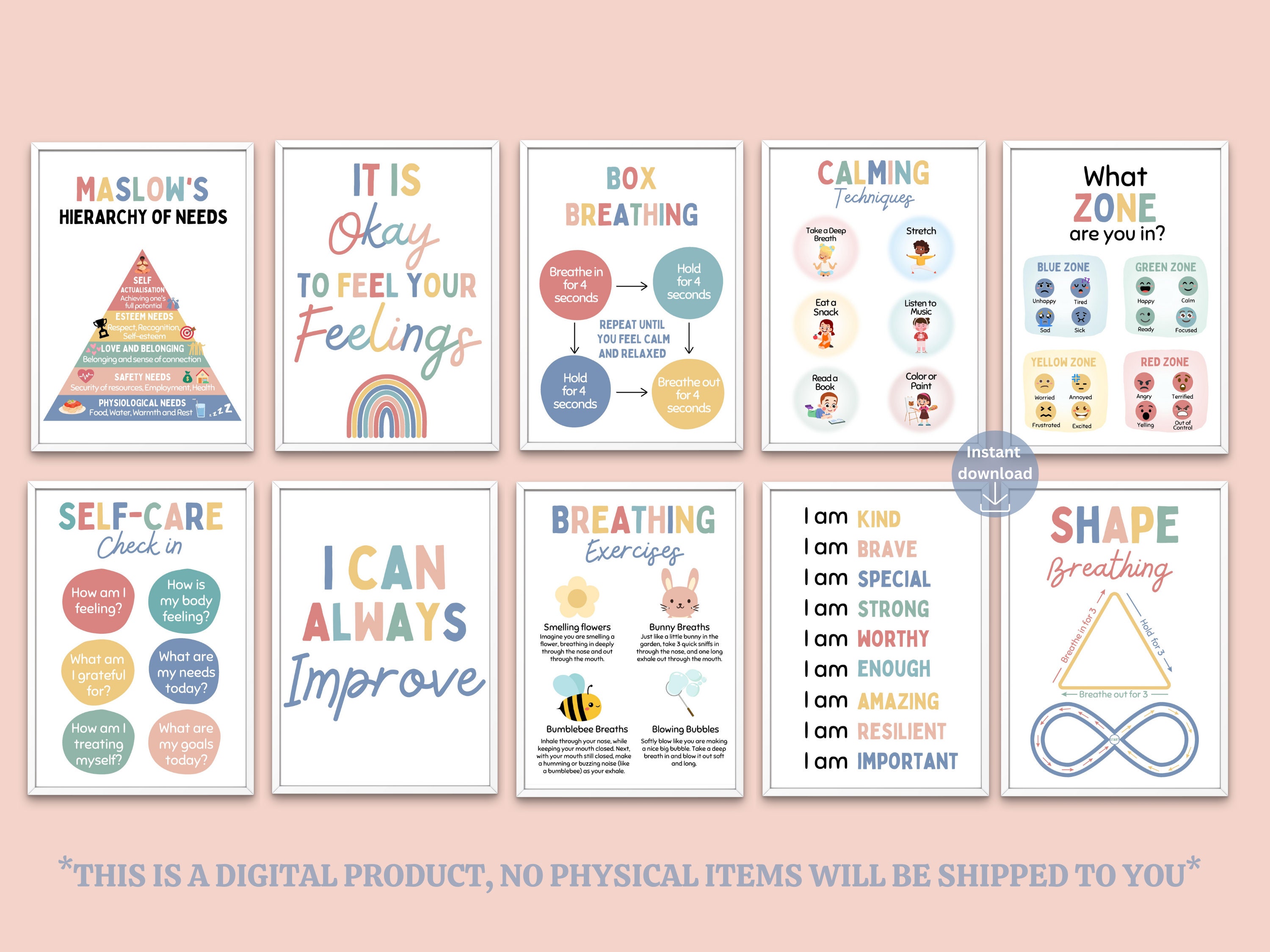 30 School Counseling Posters, School Counselor Office Decor ...