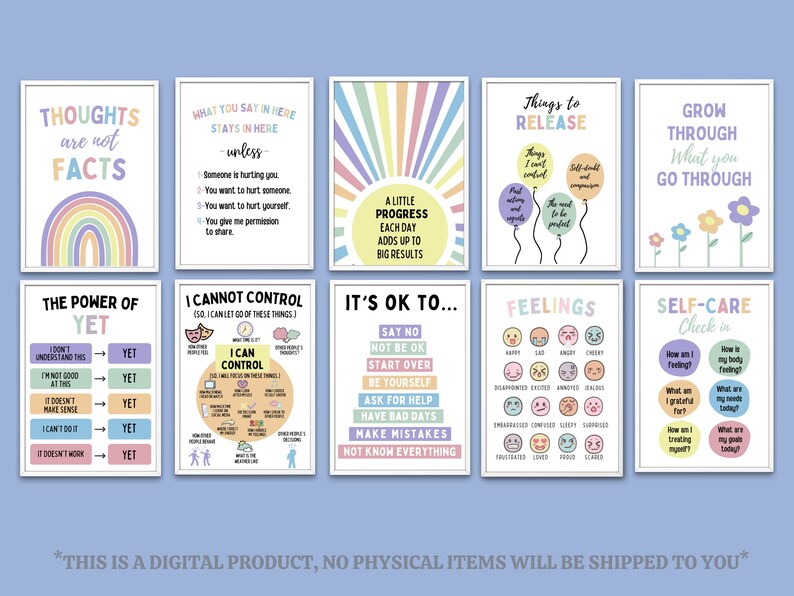 20 School Counseling Posters Signs Guidance Counselor Posters Counselor ...