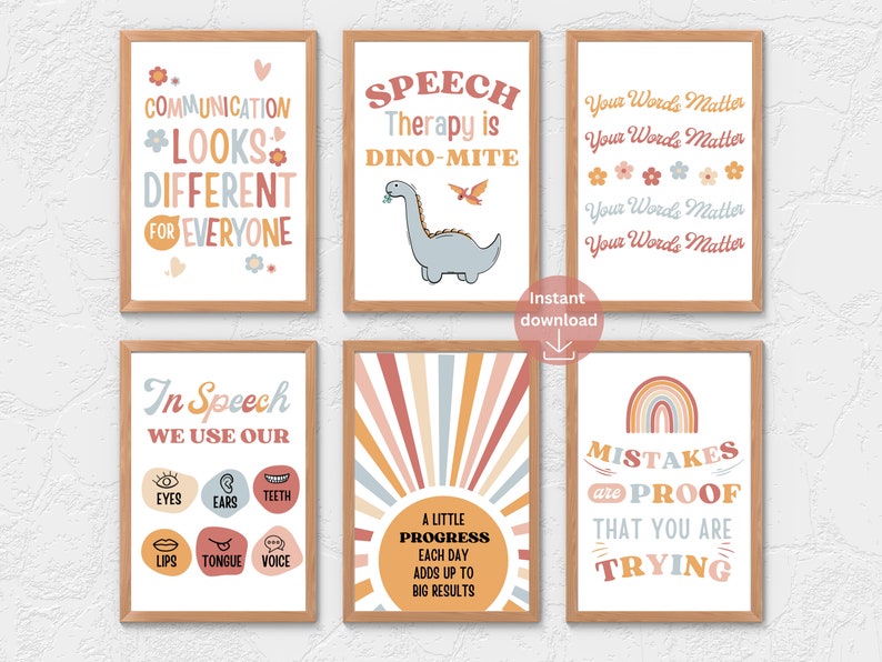 10 Speech Therapy Room Decor, Speech Therapy Poster, Speech Sign ...