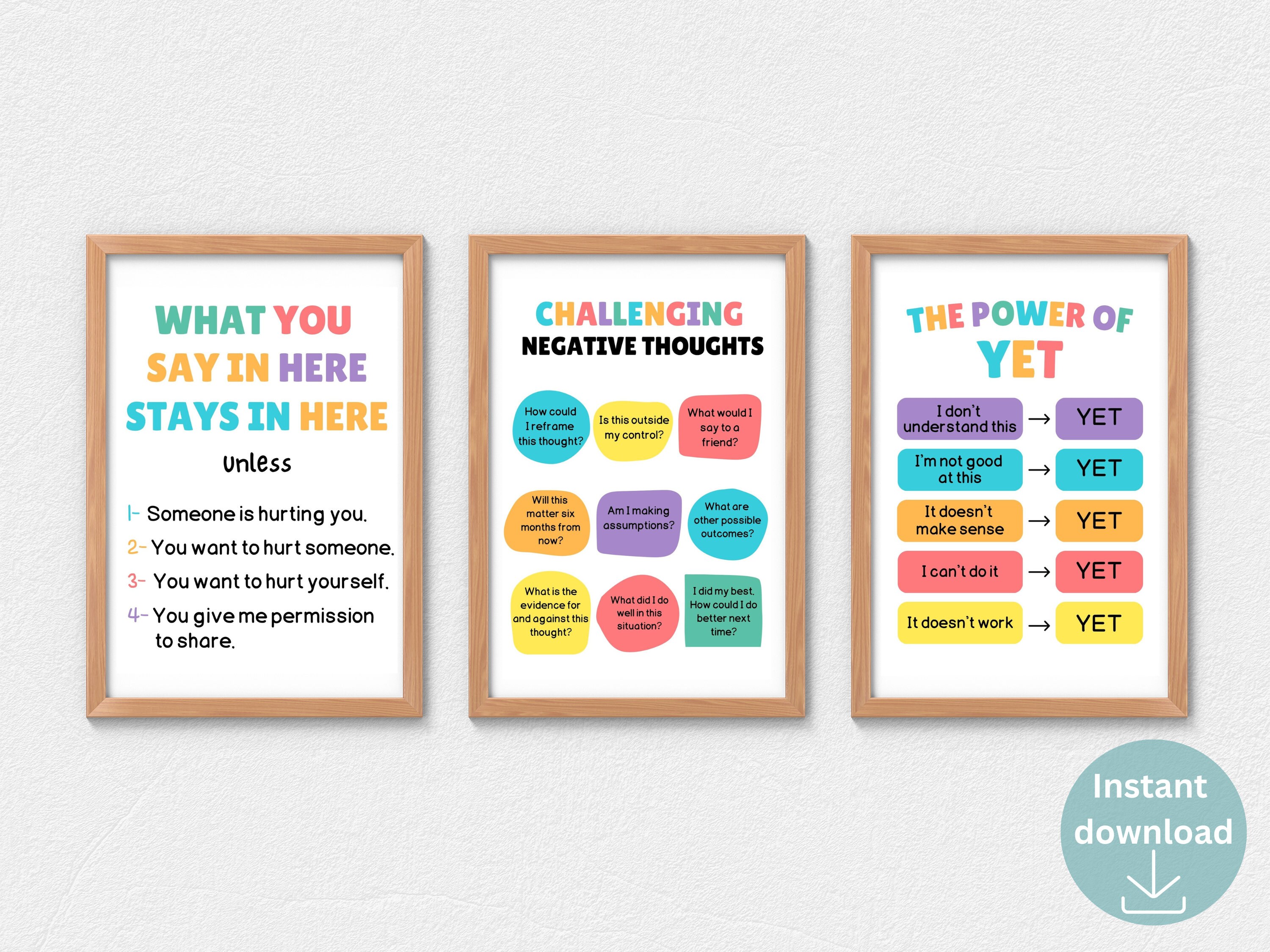 20 Calming Corner Posters Printable, Calm Corner Sign, Calm Down Corner ...