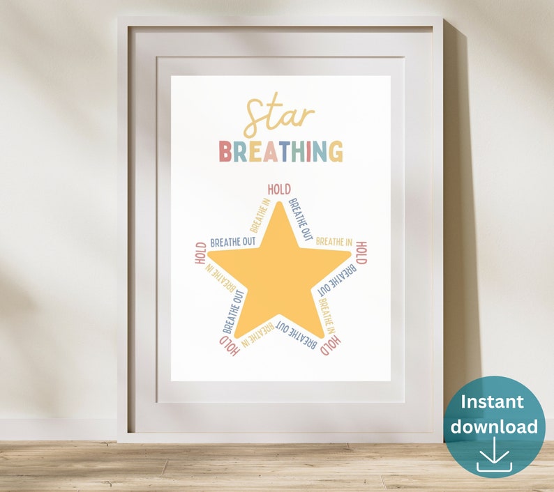 10 Calm Down Corner Posters Sign Kit Calming Decor Print Counselor ...