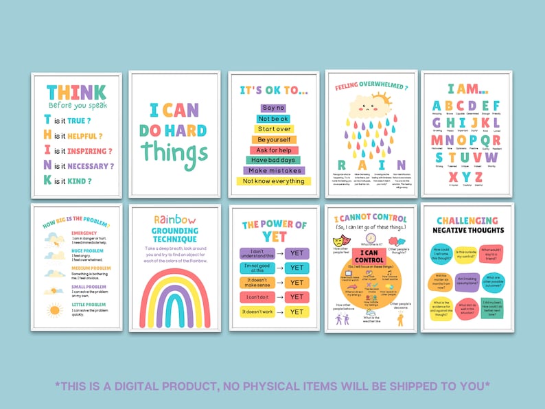 20 Calming Corner Posters Printable, Calm Corner Sign, Calm Down Corner ...