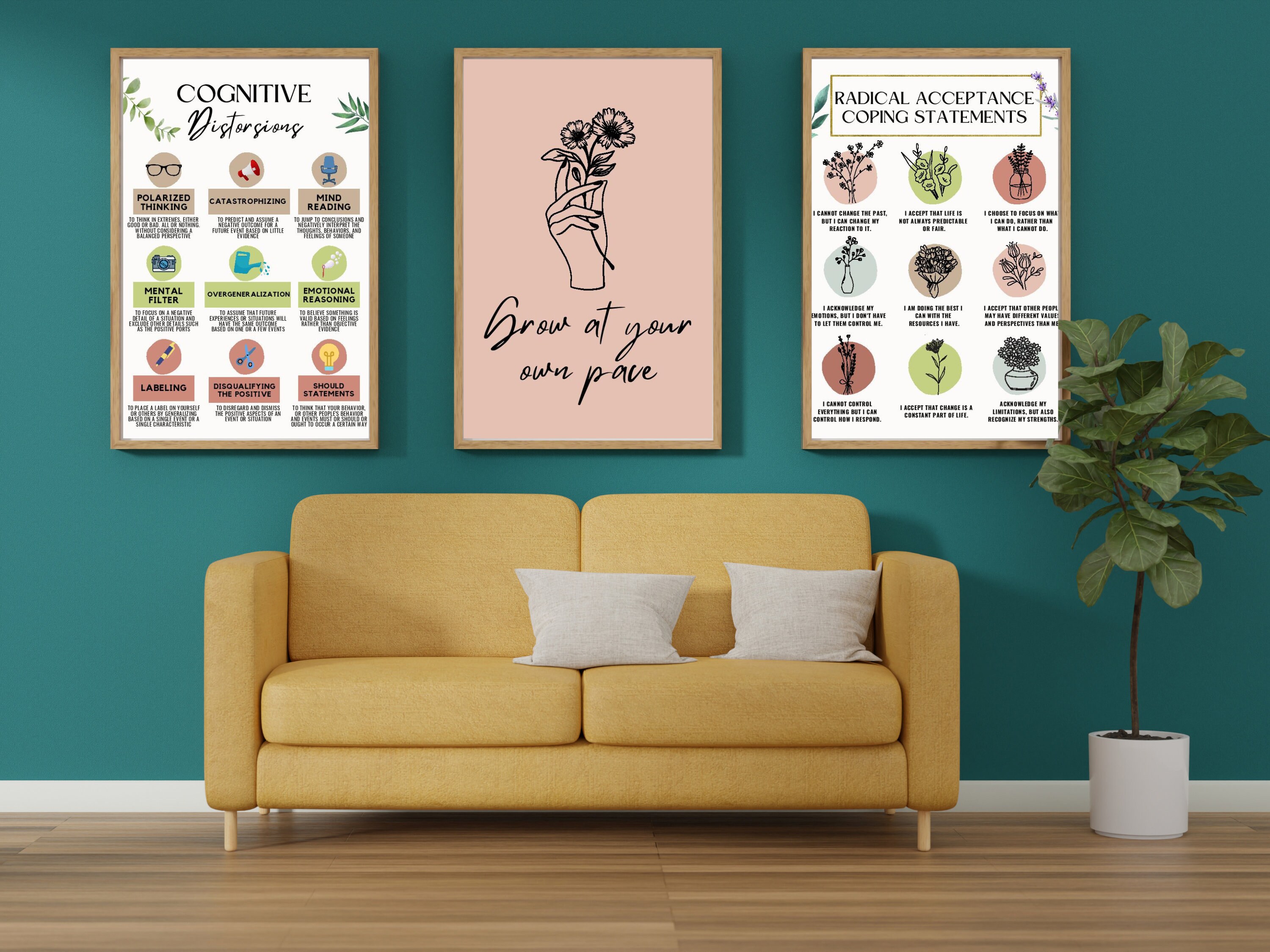 20 Therapy Office Decor Mental Health Poster Therapist Decor Therapy ...