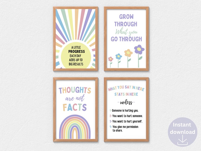 20 School Counseling Posters Signs Guidance Counselor Posters Counselor ...