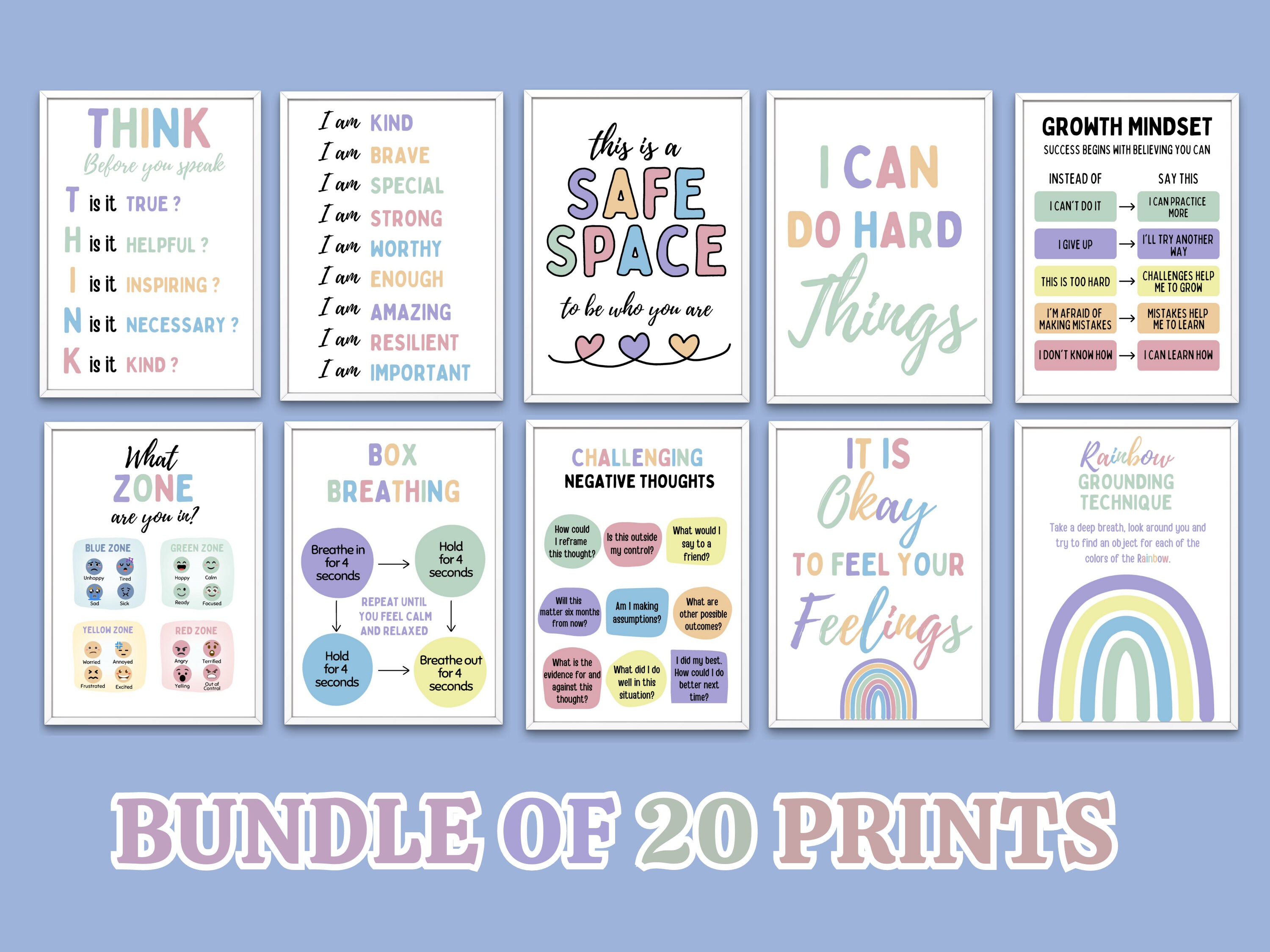 20 School Counseling Posters Signs Guidance Counselor Posters Counselor ...