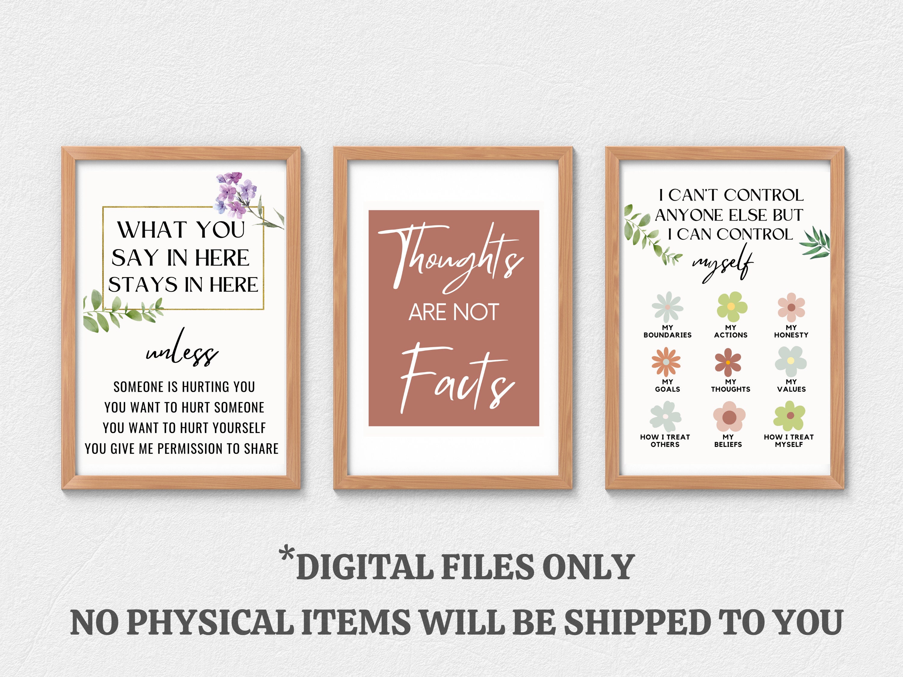 20 Therapy Office Decor Mental Health Poster Therapist Decor Therapy ...