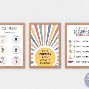 30 School Counseling Posters, School Counselor Office Decor ...