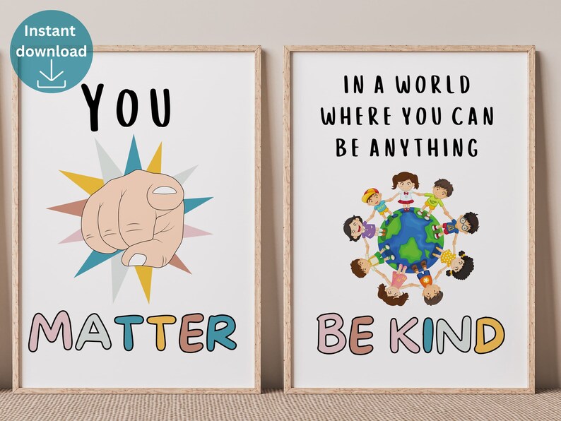 12 Inclusion Posters, Inclusive Classroom Decor Poster, Safe Space Sign ...