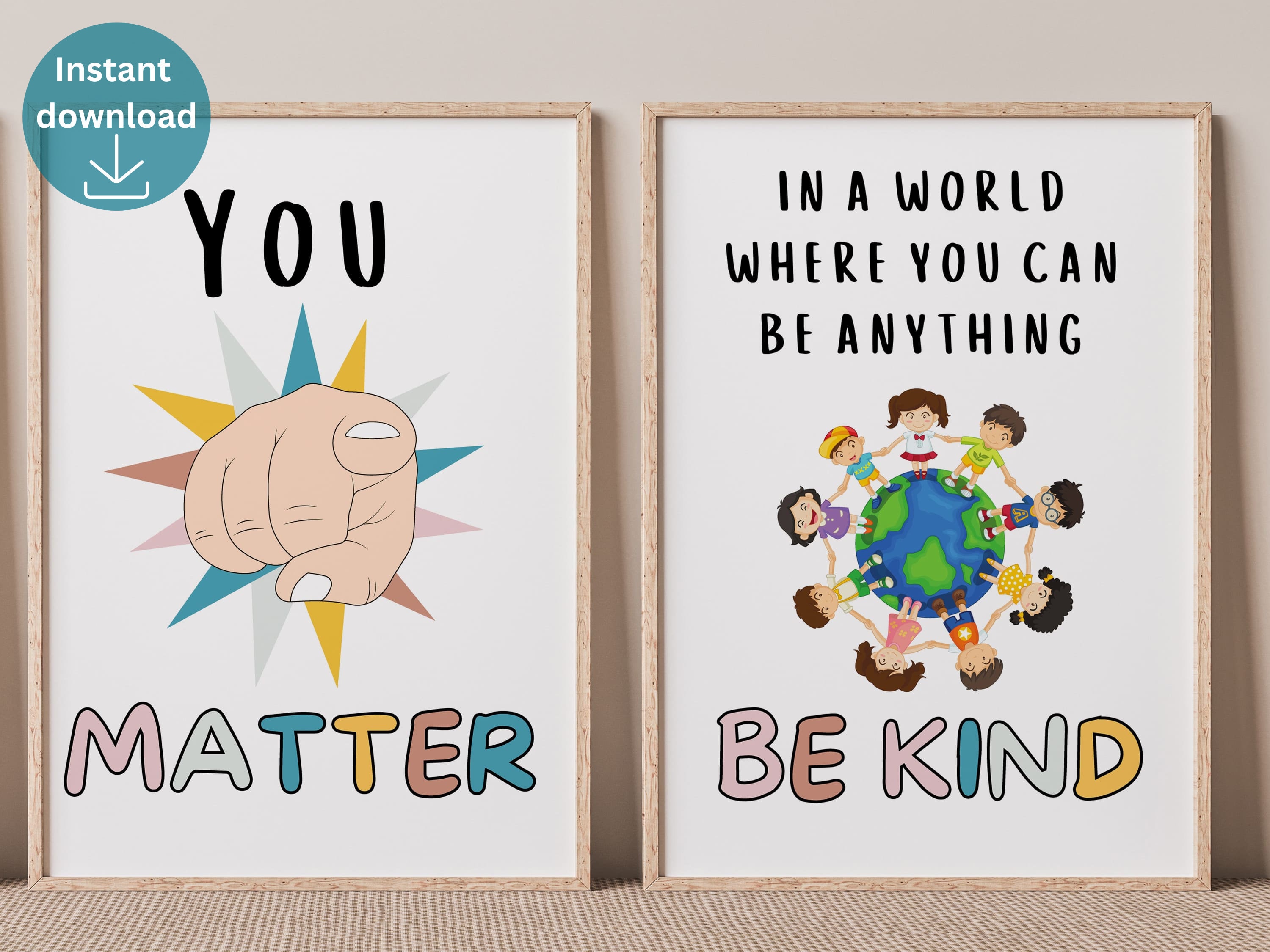 12 Inclusion Posters, Inclusive Classroom Decor Poster, Safe Space Sign ...