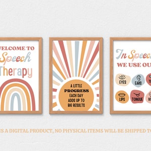 10 Speech Therapy Room Decor, Speech Therapy Poster, Speech Sign ...