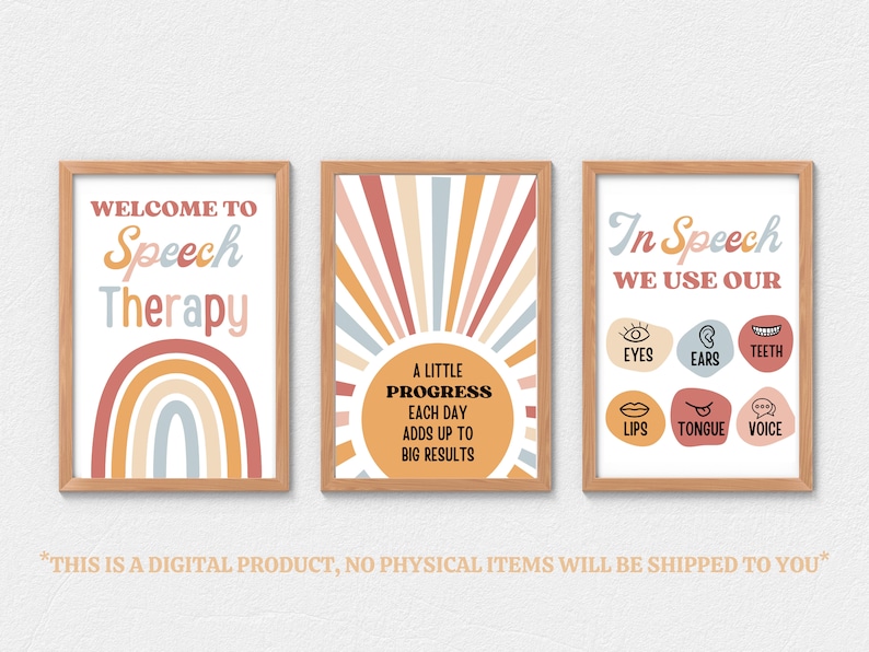 10 Speech Therapy Room Decor, Speech Therapy Poster, Speech Sign ...