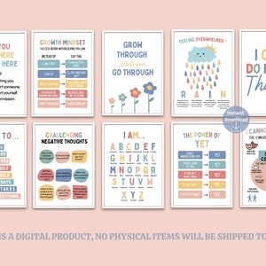 30 School Counseling Posters, School Counselor Office Decor ...