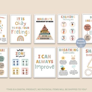 40 Boho School Counselor Posters, School Psychology Office Decor Poster ...