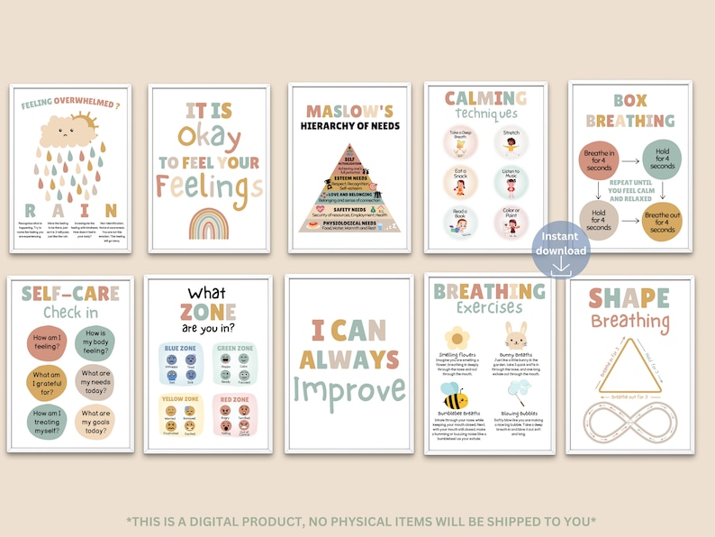 40 Boho School Counselor Posters School Psychology Office - Etsy