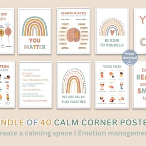 40 Boho School Counselor Posters, School Psychology Office Decor Poster ...