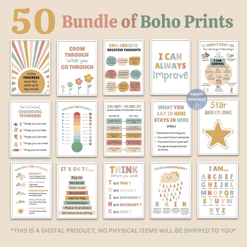 50 Boho School Counselor Office Decor School Counseling - Etsy