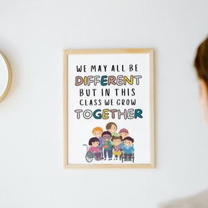 Inclusive Classroom Decor Equality and Diversity Poster School ...