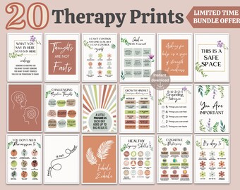 20 Therapy Office Decor Mental Health Poster Therapist Decor Therapy ...